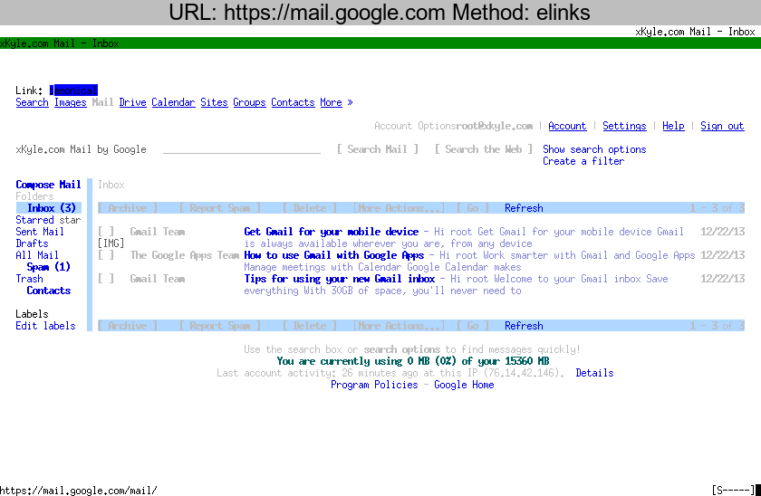 Modern Text (Console) Browsers in 2023 | xkyle.com